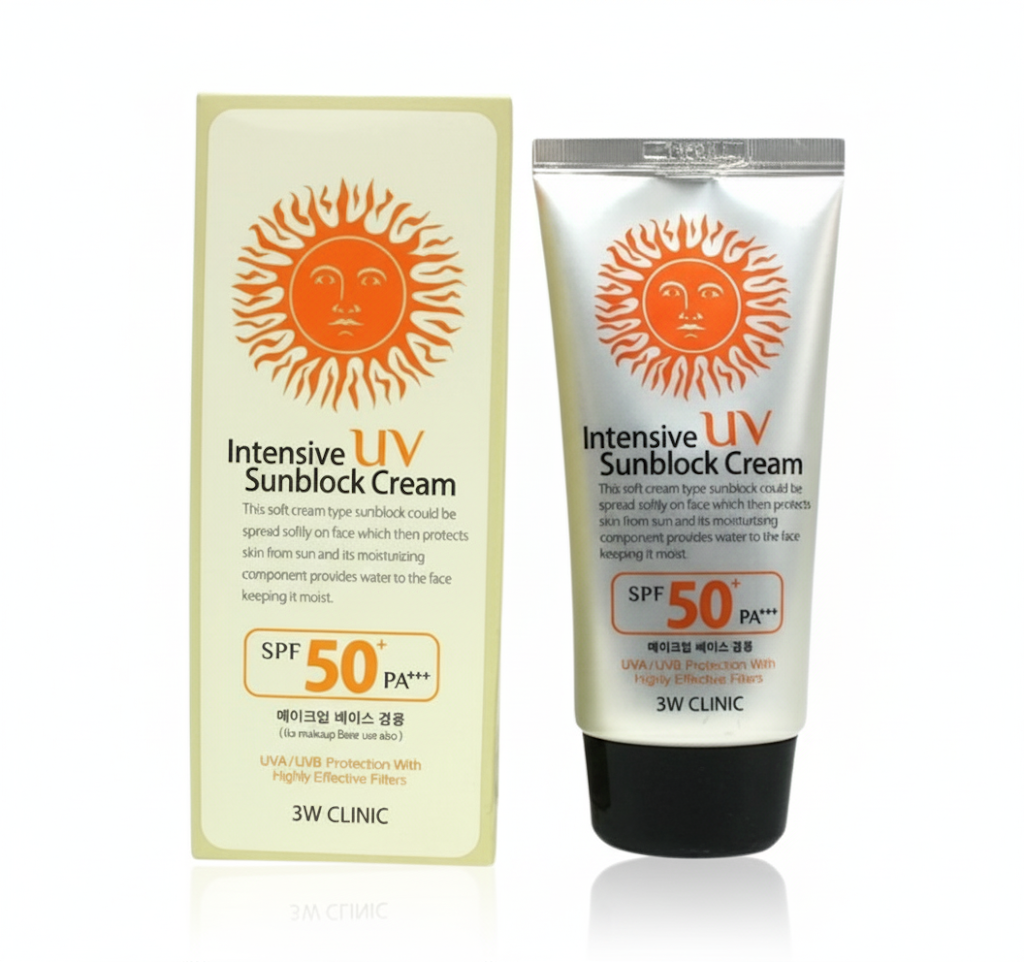 3W Clinic Intensive UV Sunblock Cream - Cosmetics Zone