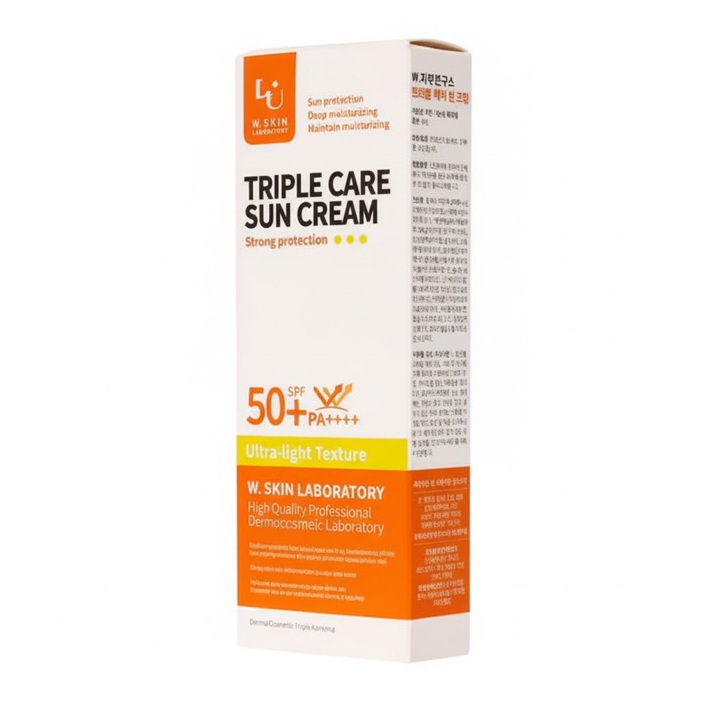 W. SKIN LABORATORY Triple Care Sun Cream SPF 50+ PA++++ | Ultra-Light ...