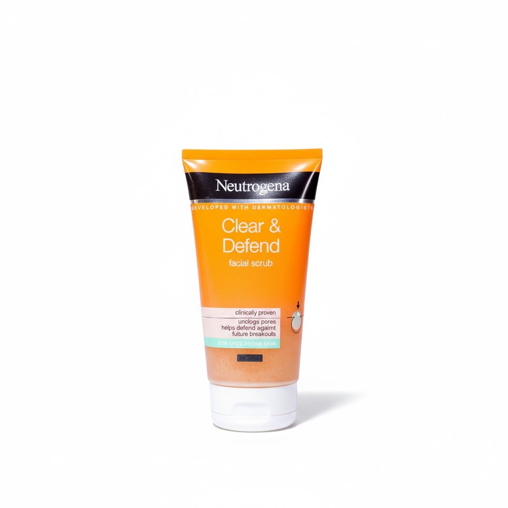 Neutrogena Clear & Defend Facial Scrub - Clinically Proven for Spot ...